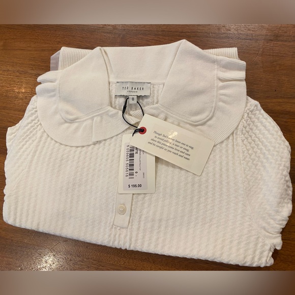 Ted Baker | Sweaters | Ted Baker White Cardigan Sweater Cozy Knit ...